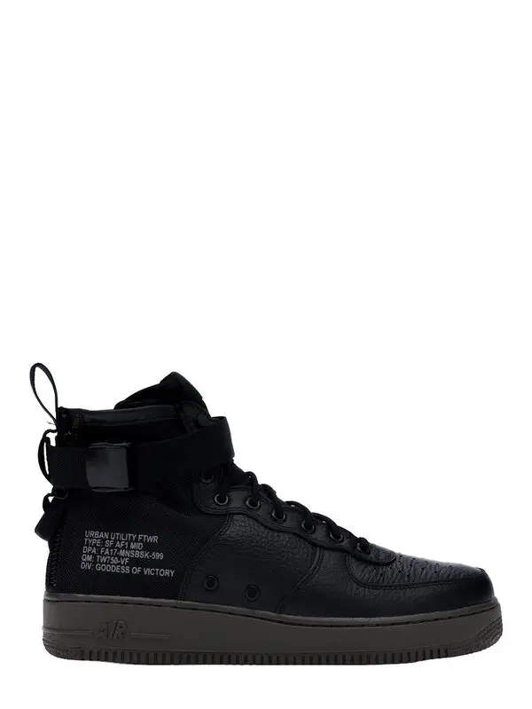 Nike Sf Air Force 1 Mid Sneakers - Black/dark Hazel