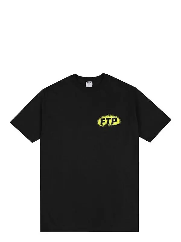FTP Splatter Logo Tee Shirt - Black