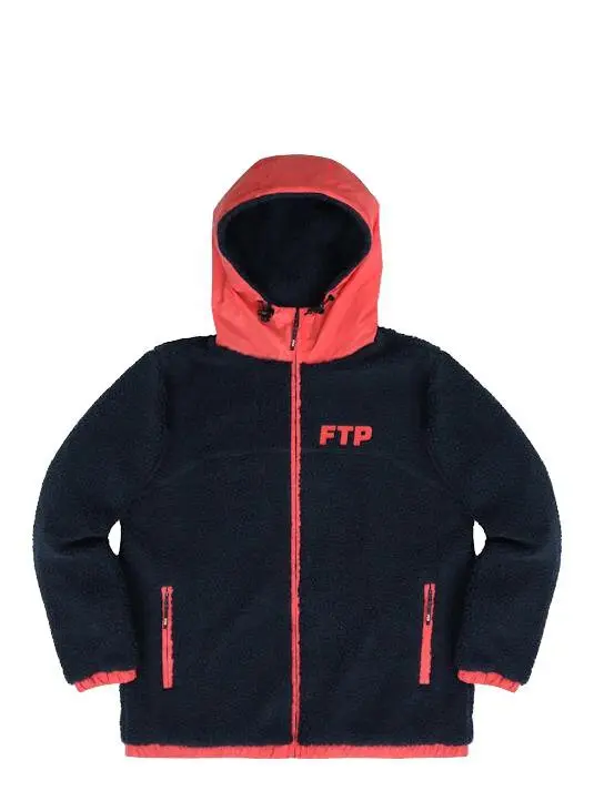 FTP Reflective Polar Fleece Jacket - Navy Blue