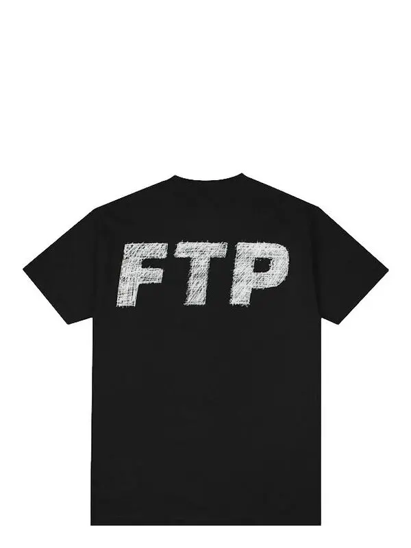 FTP Scribble Logo Tee Shirt - Black