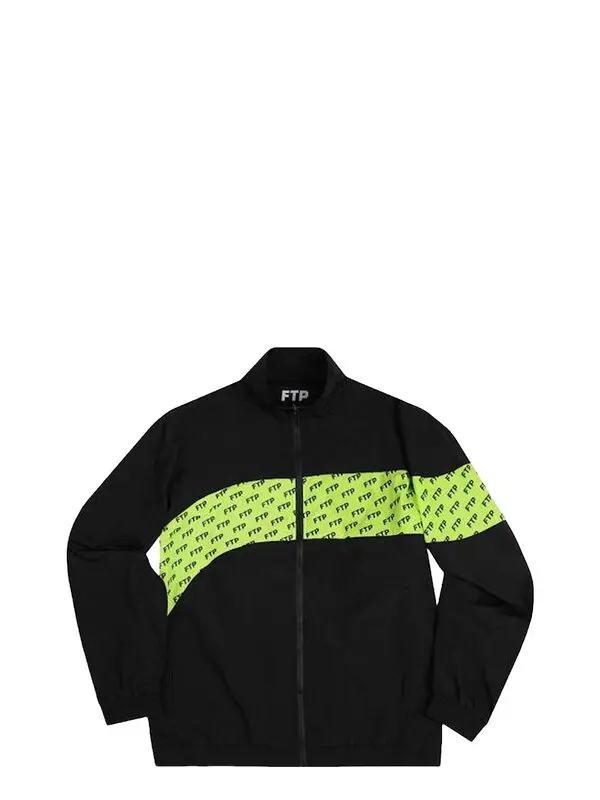 FTP Allover Panel Track Jacket - Black