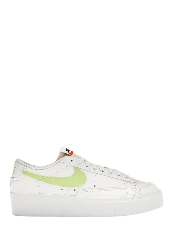 Nike Blazer Low Platform Sneakers - White/light Lemon Twist