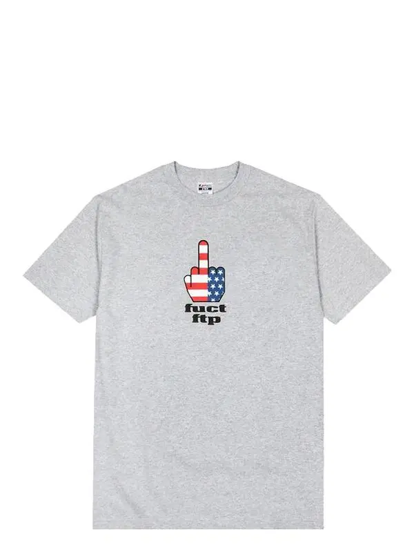 FTP X Fuct Ftw Finger Tee Shirt - Heather Grey