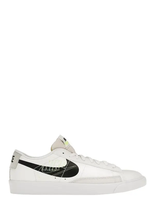 Nike Blazer Low Print Sneakers - White/black/volt