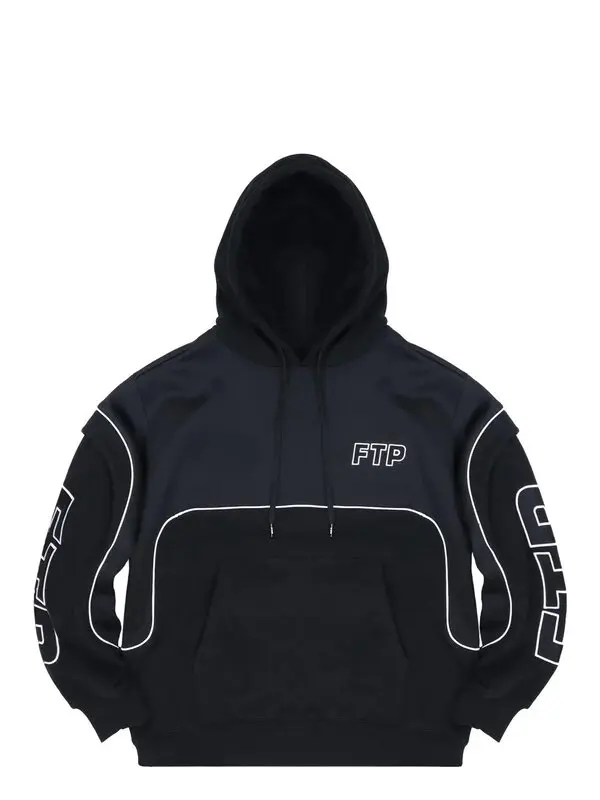FTP Mesh Piping Logo Pullover - Black