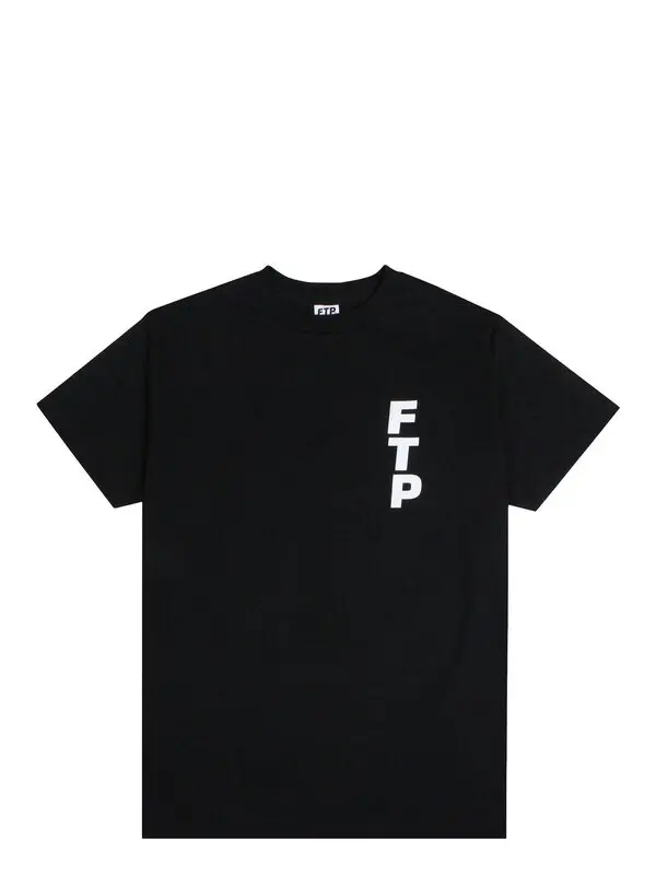 FTP Vertical Logo Tee Shirt - Black