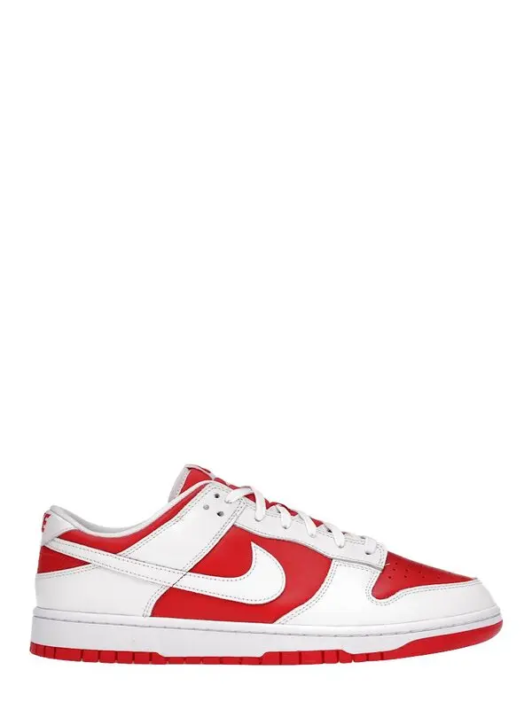 Nike Dunk Low Championship Red Sneakers - University Red/white/total Orange