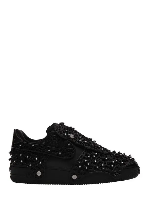 Nike Air Force 1 Low Swarovski Retroreflective Crystals Sneakers - Black