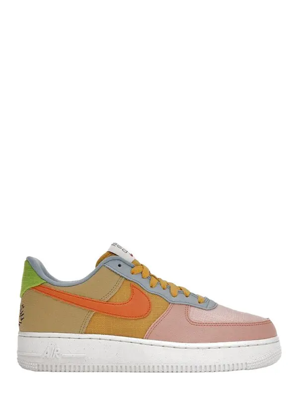 Nike Air Force 1 Low '07 Lv8 Next Nature Sun Club Sneakers - Sanded Gold/hot Curry/wheat Grass