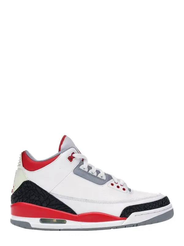 JORDAN 3 Retro - White/fire Red/cement Grey