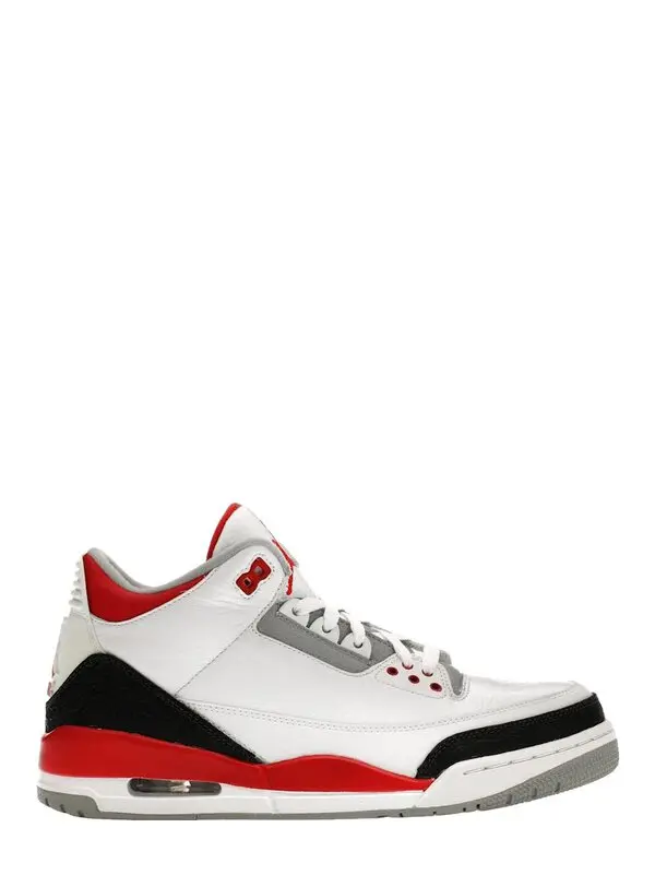 JORDAN 3 Retro - White/fire Red/neutral Grey