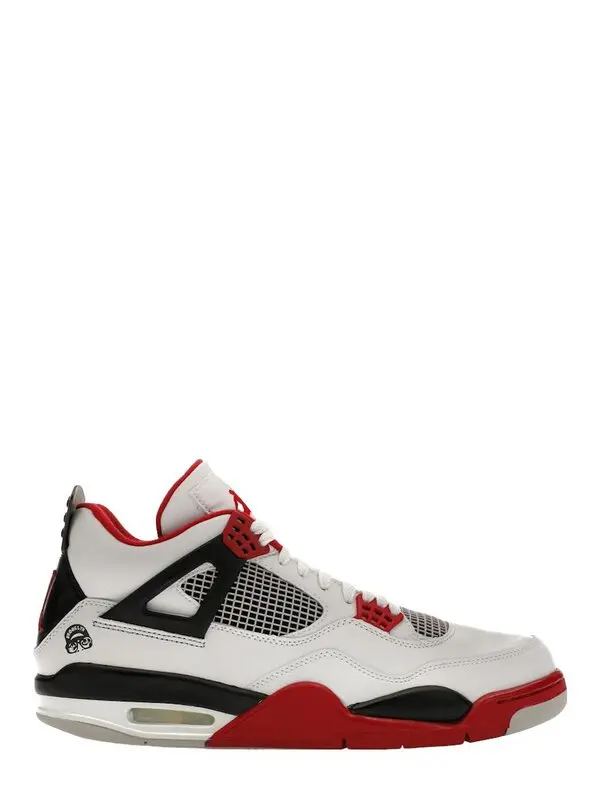 JORDAN 4 Retro Fire Red Mars - White/varsity Red/black