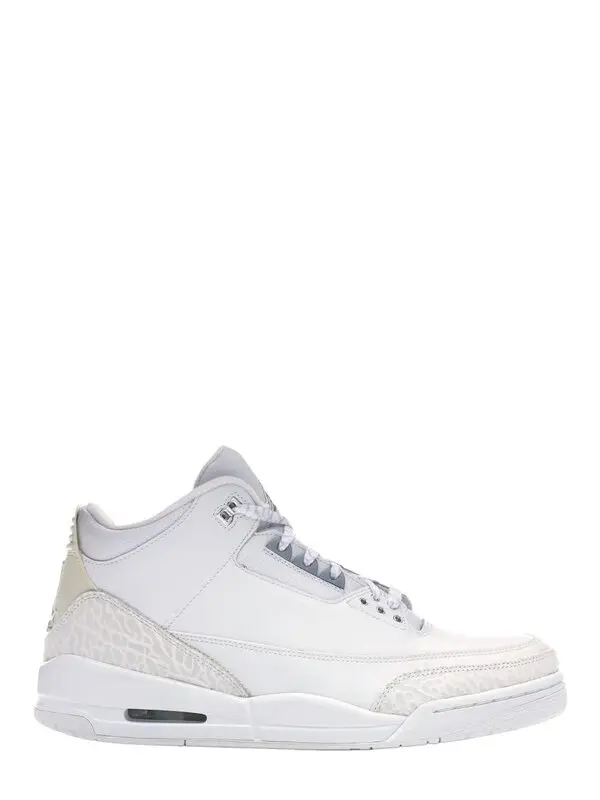 JORDAN 3 Retro Pure Money - White/metallic Silver