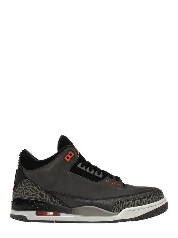 JORDAN 3 Retro Fear Pack Sneakers - Night Stadium/total Orange/black
