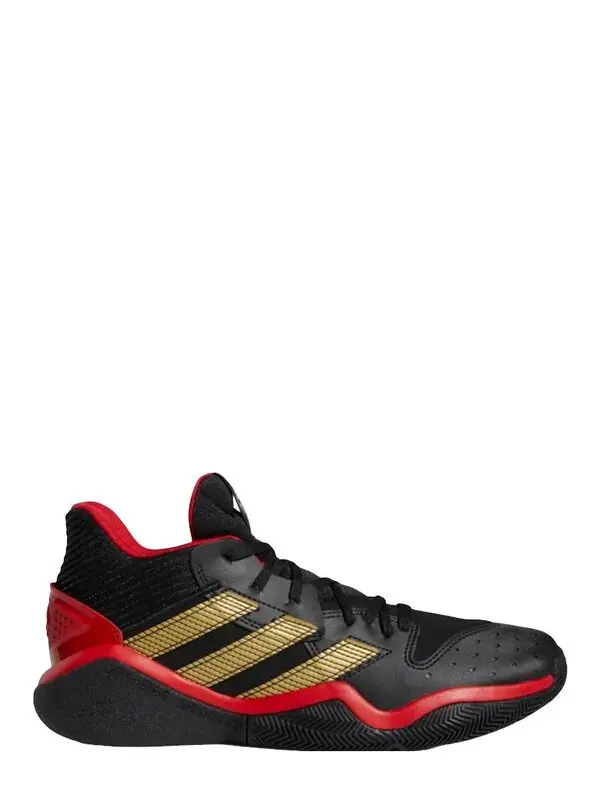Adidas Harden Stepback Sneakers - Core Black/scarelet Red/shock Lime