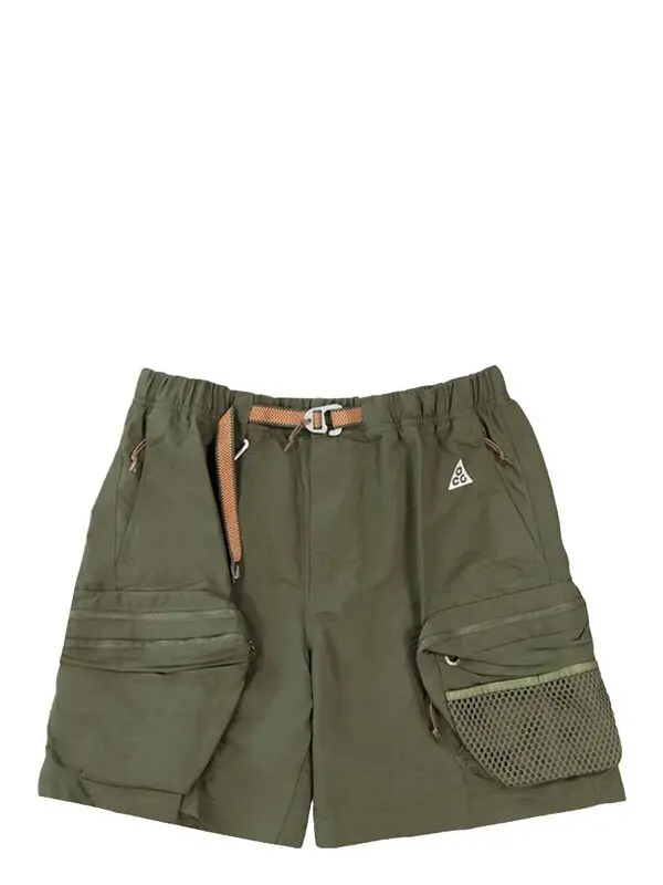 Nike Acg Snowgrass Cargo Shorts - Khaki Green