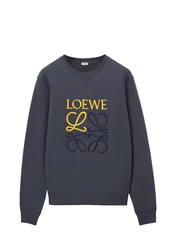 Loewe Anagram Cotton Sweatshirt - Onyx Blue