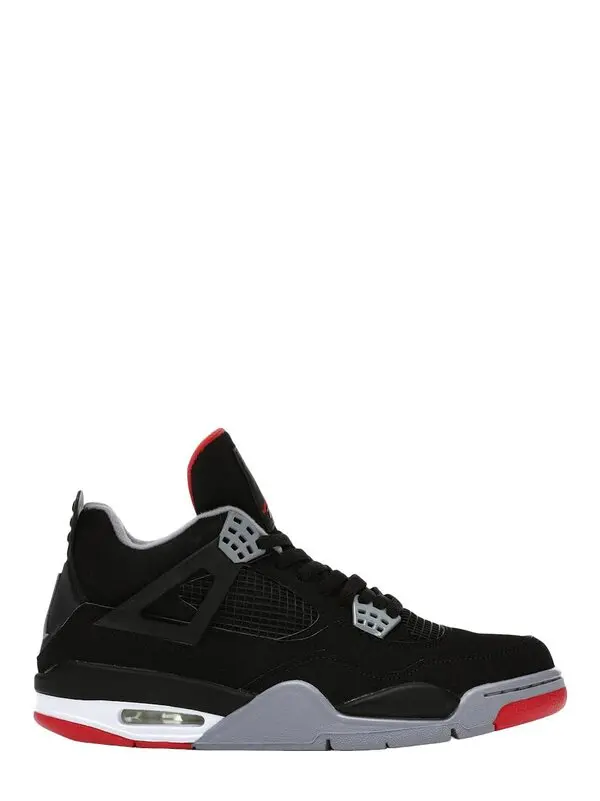 JORDAN 4 Retro Cement Cdp Sneakers - Black/cement Grey/fire Red
