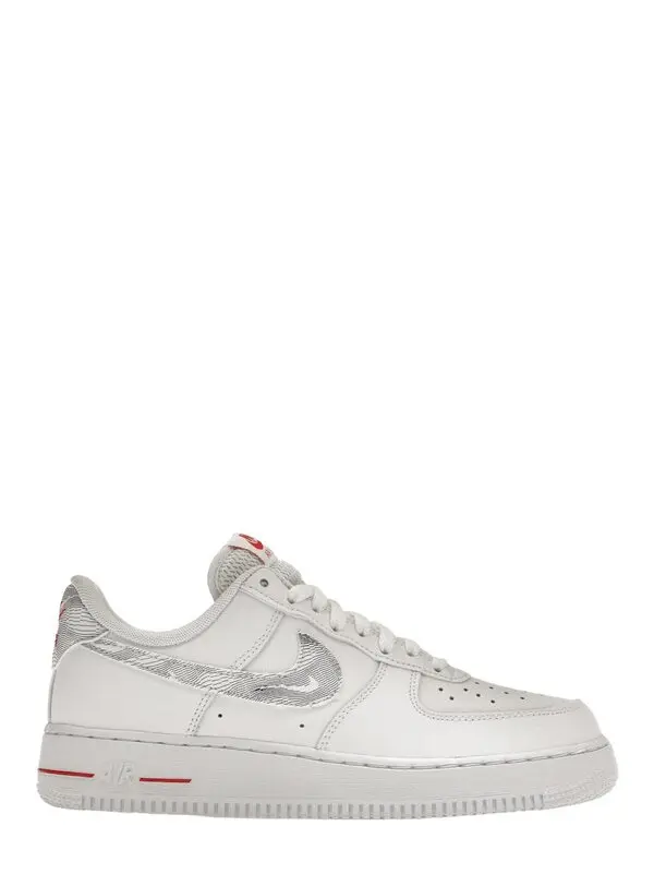 Nike Air Force 1 Low Topography Sneakers - White/black/university Red