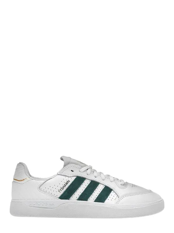 Adidas Tyshawn Low Sneakers - Cloud White/collegiate Green/gold Metallic