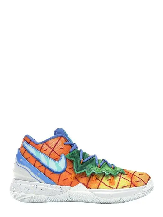 Nike Kyrie 5 Spongebob Pineapple House Sneakers - Orange Peel/teal Tint