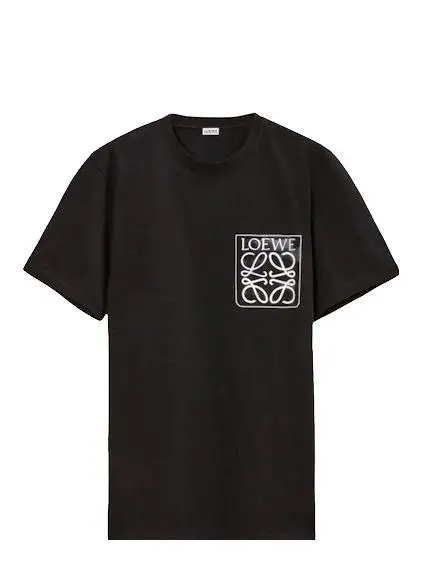 Loewe Anagram Fake Pocket T-shirt - Black/white