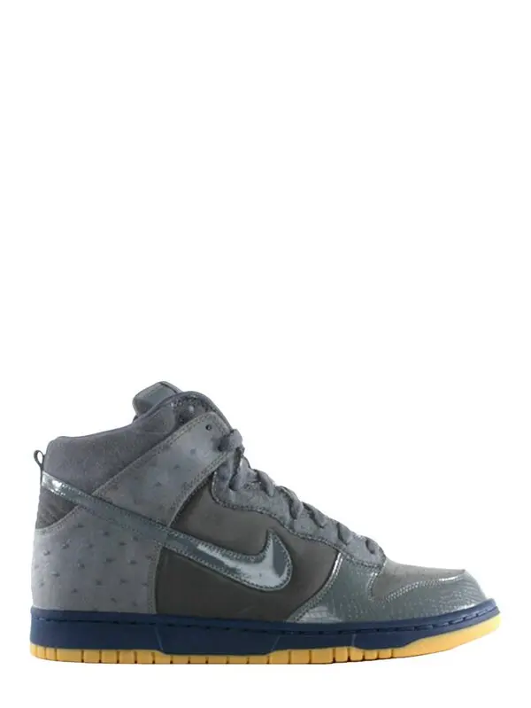 Nike Dunk High Deluxe Ostrich Sneakers - Light Graphite/true Blue