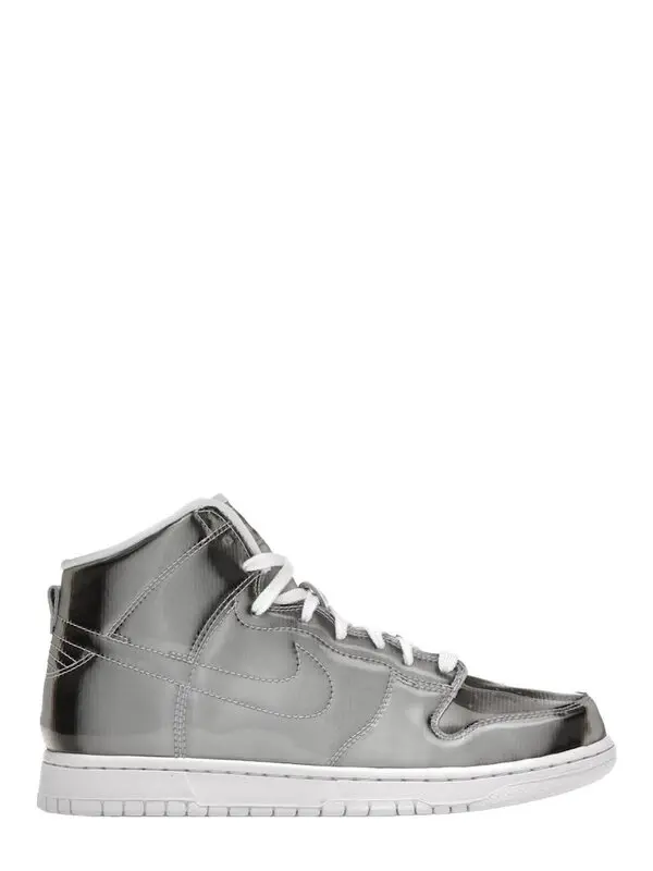 Nike Dunk High Clot Fluxin Sneakers - Metallic Silver/white