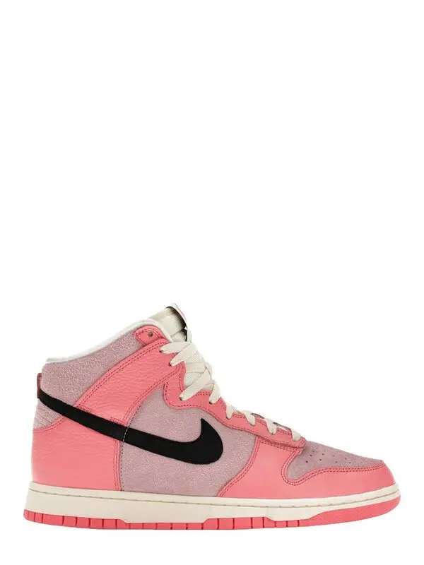 Nike Dunk High Hoops Pack Sneakers - Medium Soft Pink/black/coconut Milk