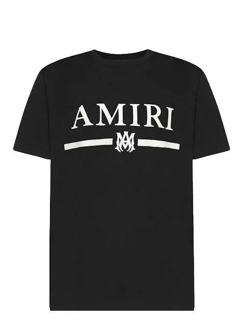 Amiri Logo Cotton T-shirt - Black/white