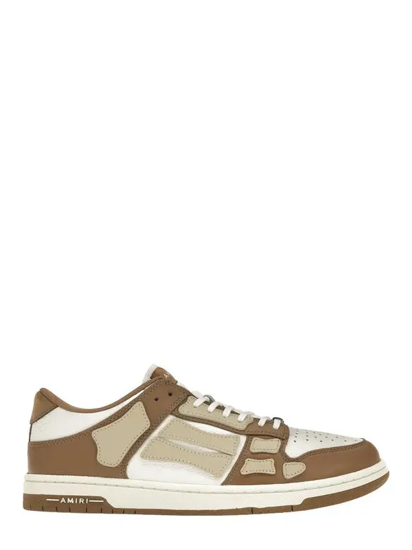 Amiri Skel Top Lowin Sneakers - Brown/tan
