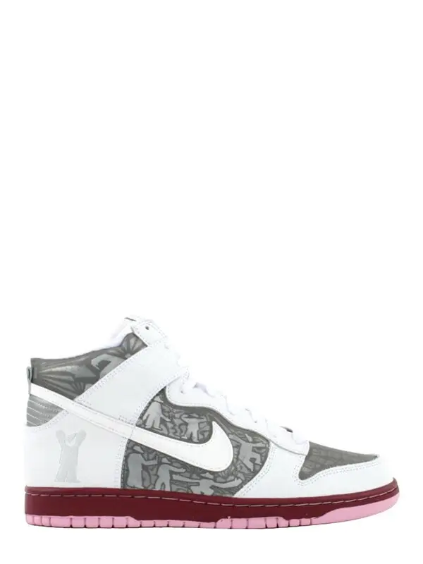 Nike Dunk High Sole Collector Sneakers - White/reflective Silver