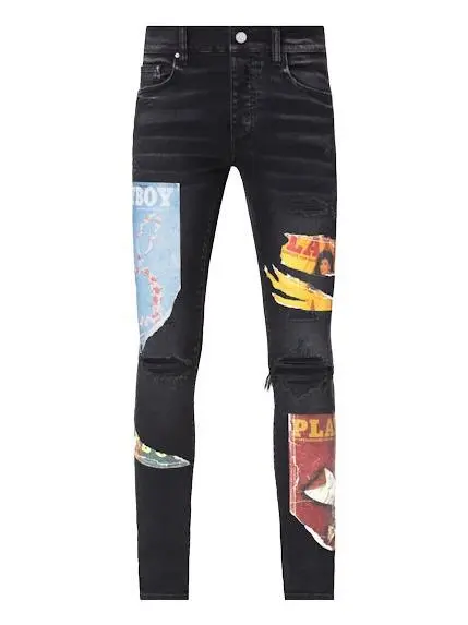 Amiri Playboy Magazine Skinny Jean - Aged Black