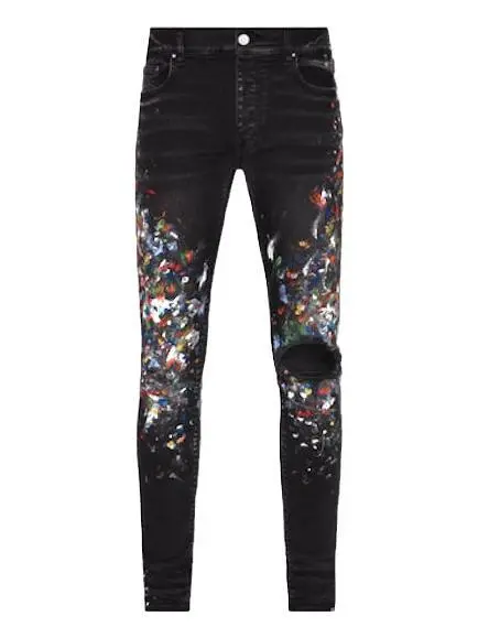 Amiri Skinny Painter Jeans - Aged Black