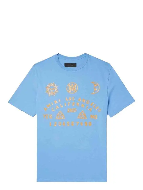Amiri Oija Board Tee Shirt - Carolina Blue