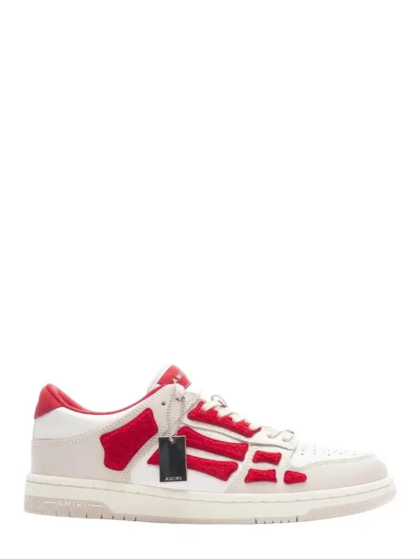 Amiri Skel Top Low Sneakers - White/red