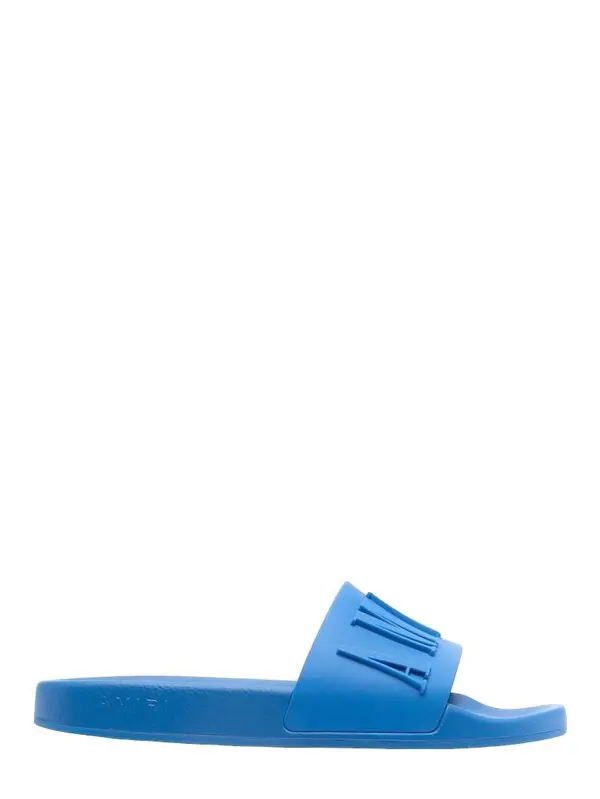 Amiri Debossed Pool Slides - Royal Blue