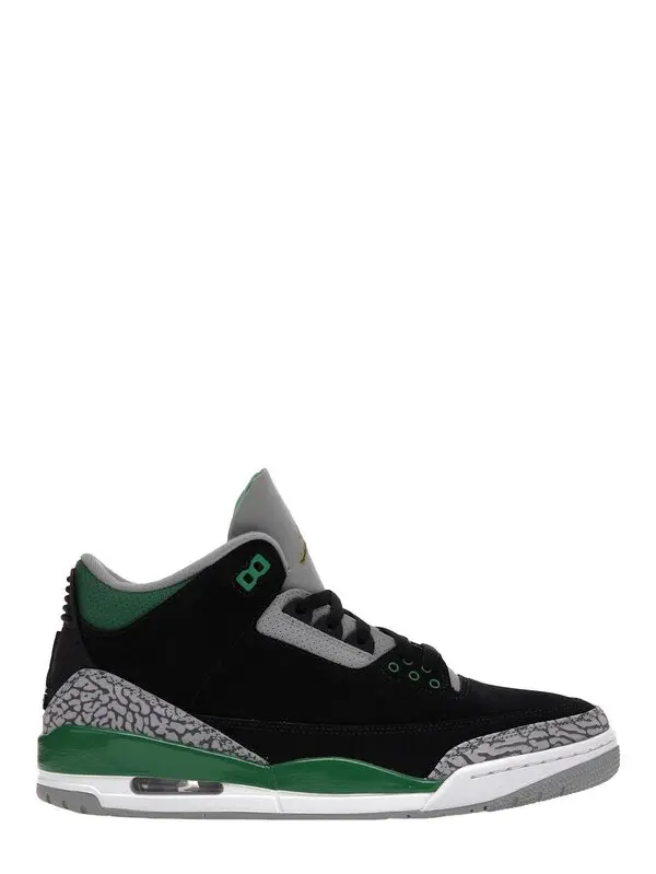 JORDAN 3 Retro Pine Green - Black/silver/white