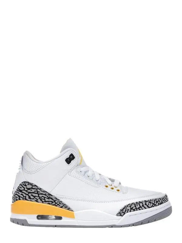 JORDAN 3 Retro Sneakers - White/laser Orange/cement Grey