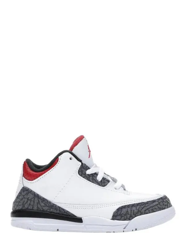 JORDAN Retro Se Denim Sneakers - White/fire Red/black