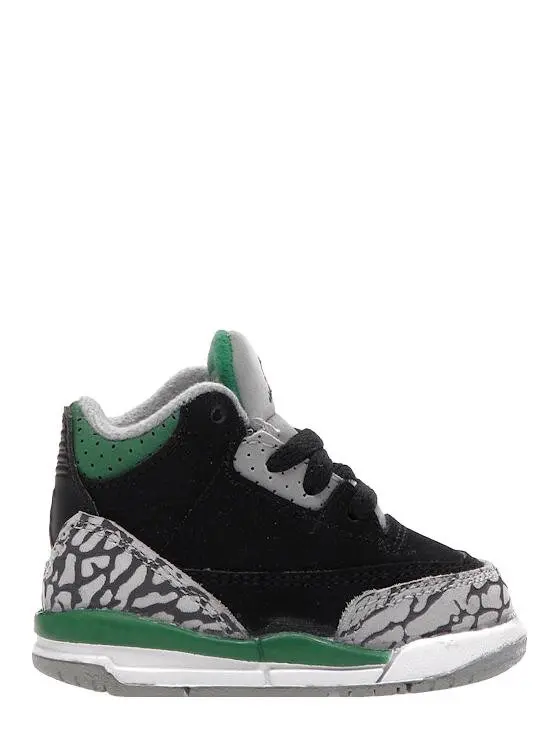JORDAN 3 Retro Pine Green Td Sneakers - Black/silver/white