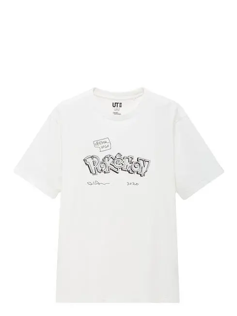 DANIEL ARSHAM X Pokemon X Uniqlo Crystal Logo Tee Shirt - White
