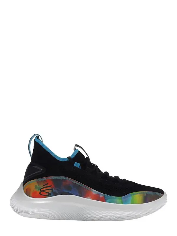 Under Armour Curry Flow Tie Dye Sneakers - Black/white