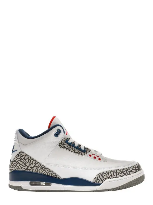 JORDAN 3 Retro Sneakers - White/true Blue/varsity Red