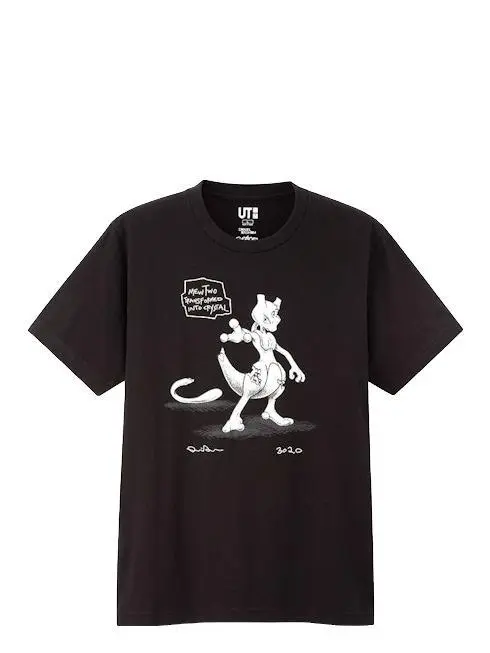 DANIEL ARSHAM X Pokemon X Uniqlo Crystal Mewtwo Tee Shirt - Black