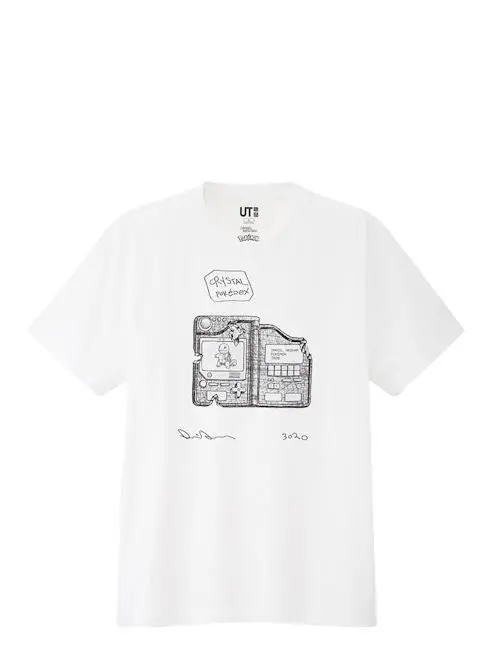 DANIEL ARSHAM X Pokemon X Uniqlo Crystal Pokedex Tee Shirt - White