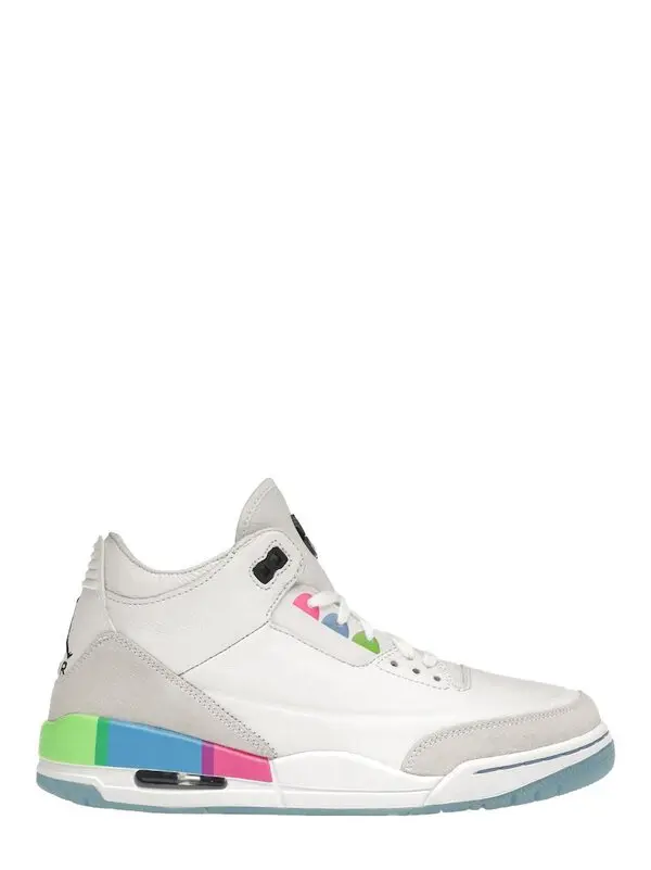 JORDAN 3 Retro Quai 54 - White/electric Green