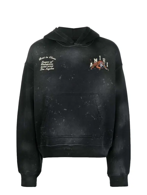 Amiri Vintage Tiger Varsity Hoodie - Black