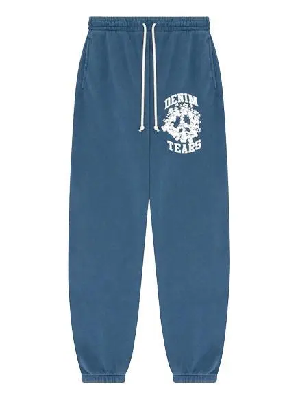 DENIM TEARS Denim University Sweatpants - Navy Blue
