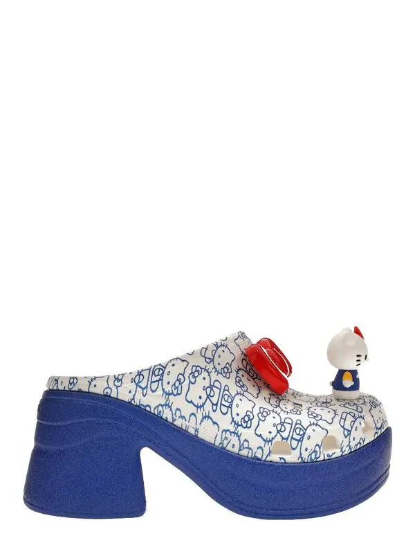 CROCS Siren Clog Hello Kitty 50th Anniversary - White/blue